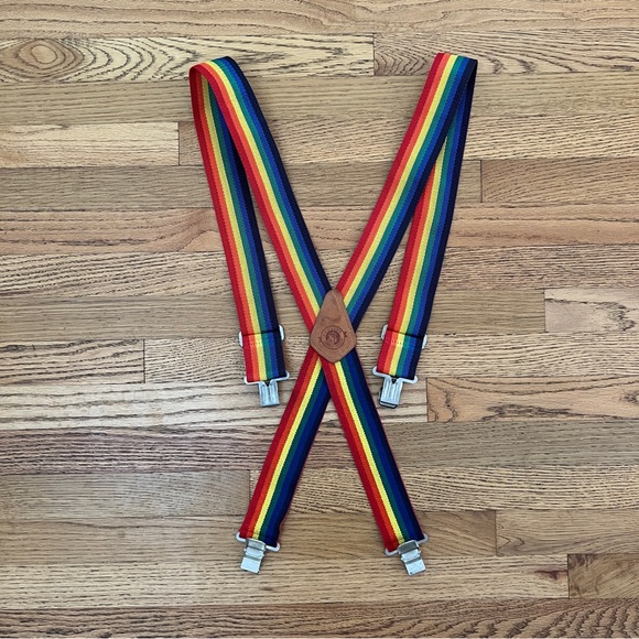 Rooster | Accessories | Y2k Rainbow Thick Durable Suspenders | Poshmark